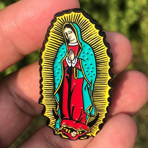 Our Lady of Guadalupe Enamel Pin Virgen De Guadalupe Pin - Etsy