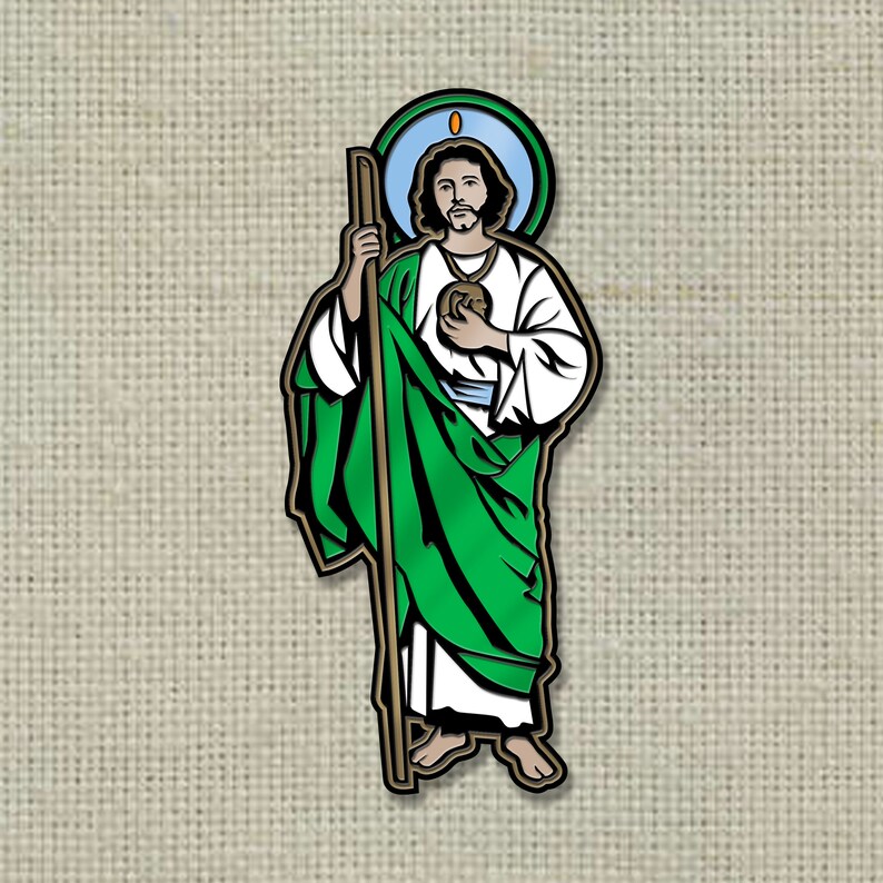 San Judas Pin Broche Tadeo St Jude Pins - Etsy