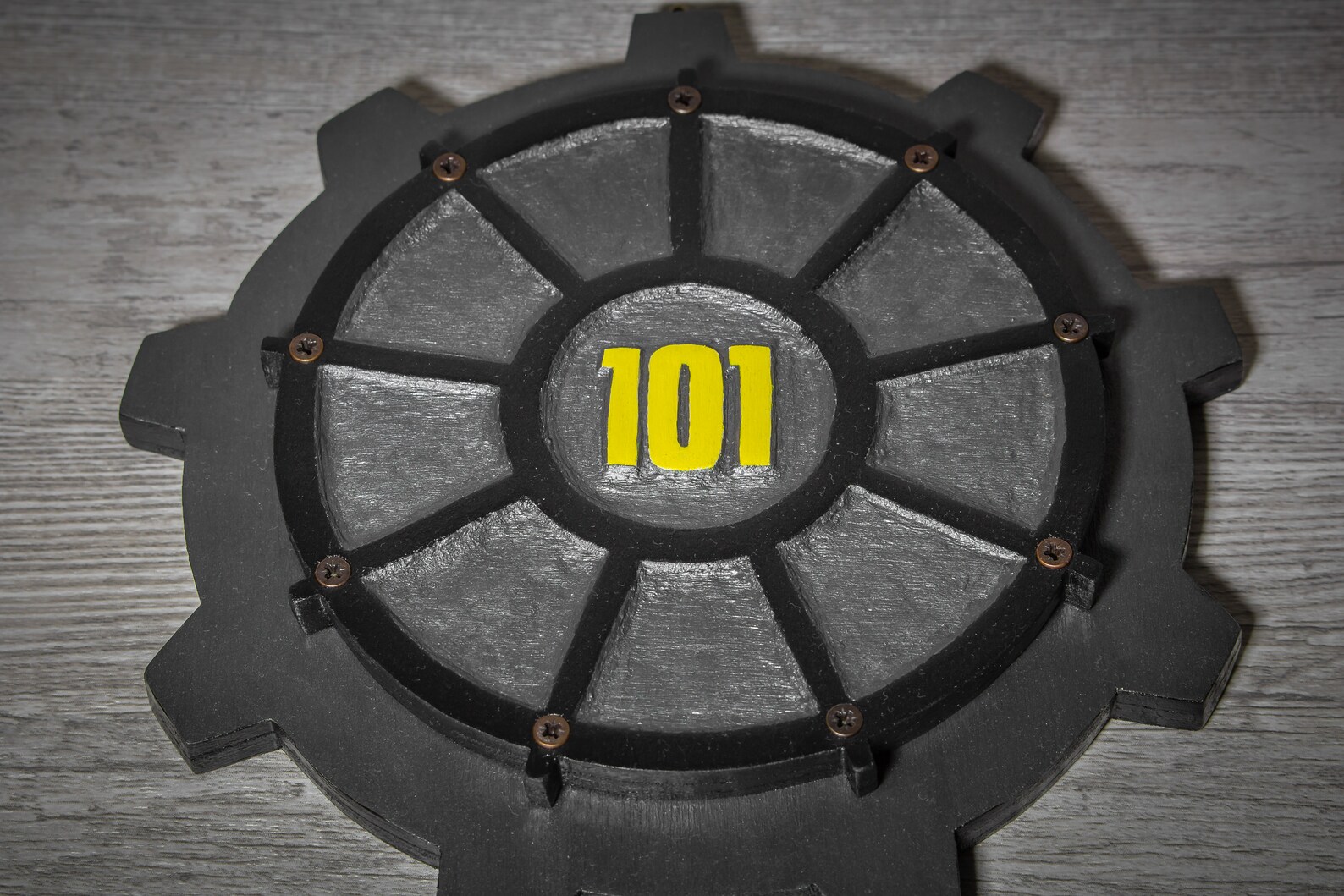 Fallout Vault 101 Door INSPIRED Handmade Carved Wooden Picture Vaultboy ...
