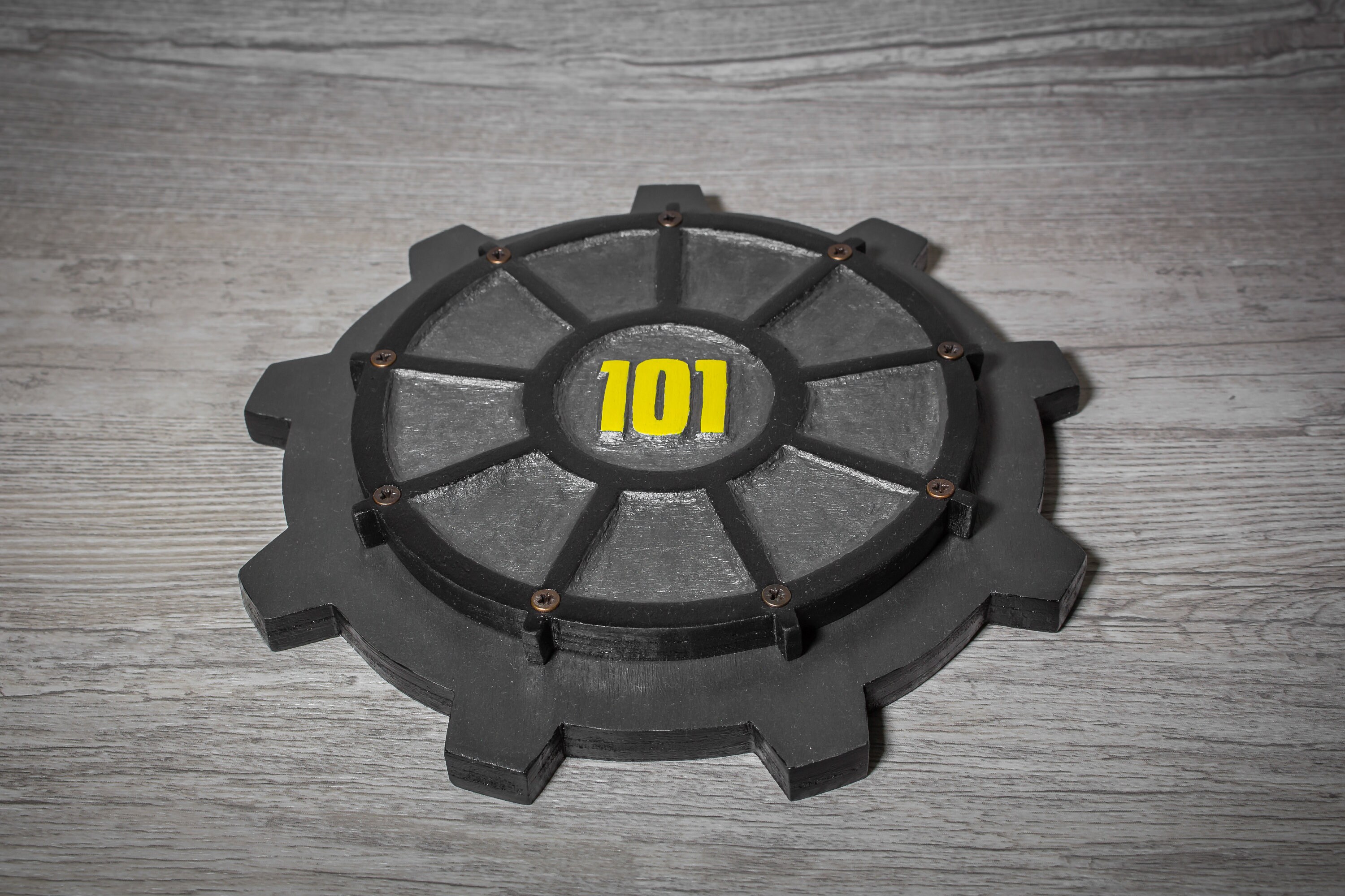 Fallout Vault 101 Door INSPIRED Handmade Carved Wooden Picture Vaultboy ...