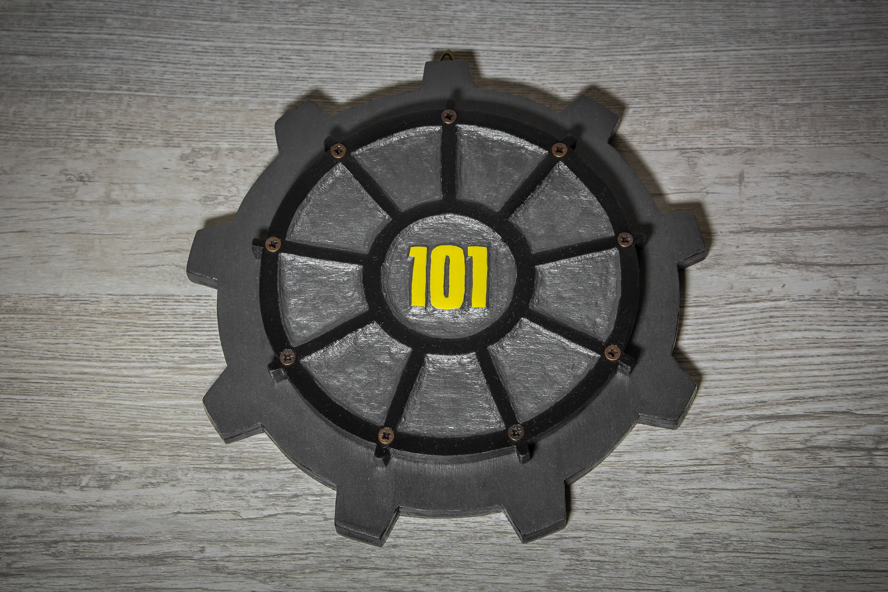 Fallout Vault 101 Door INSPIRED Handmade Carved Wooden Picture Vaultboy ...