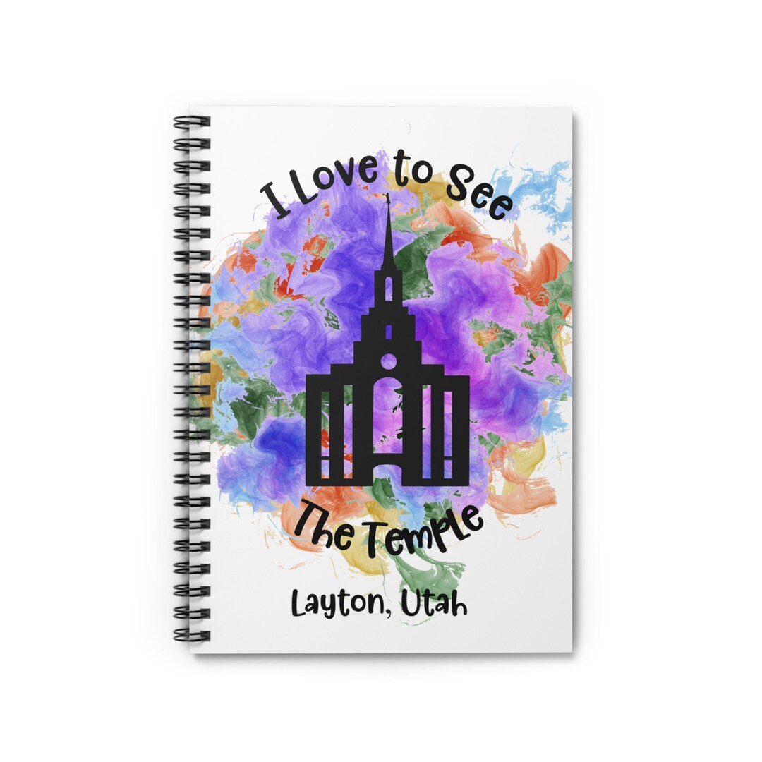 Layton Utah Temple, LDS Notebook, LDS Gifts for Mom, LDS Baptism Gift ...