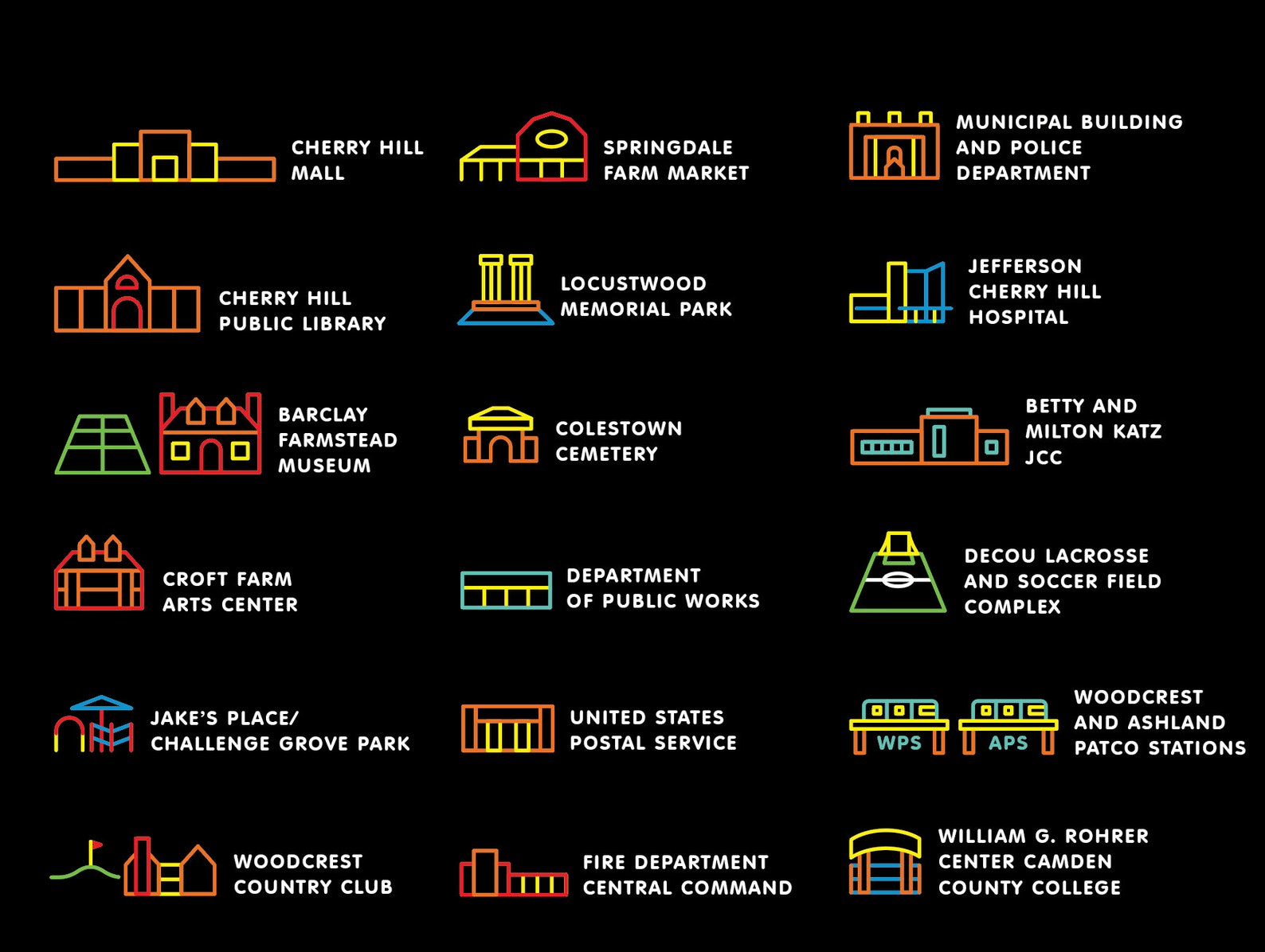 Cherry Hill NJ Map – Matte – Unframed - Etsy