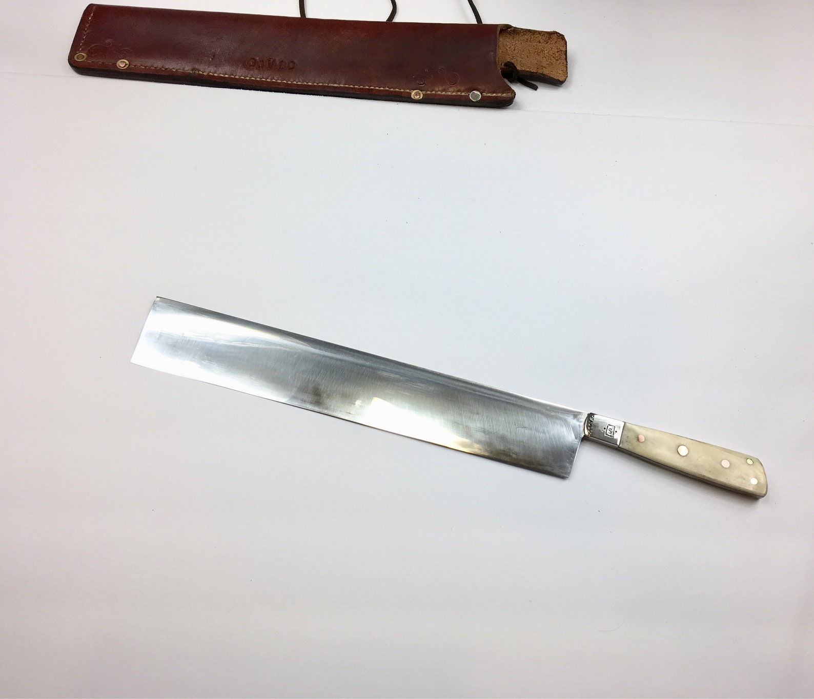 Large Kosher Chalif & Sheath, Daakas Kosher Slaughter Knife for ...