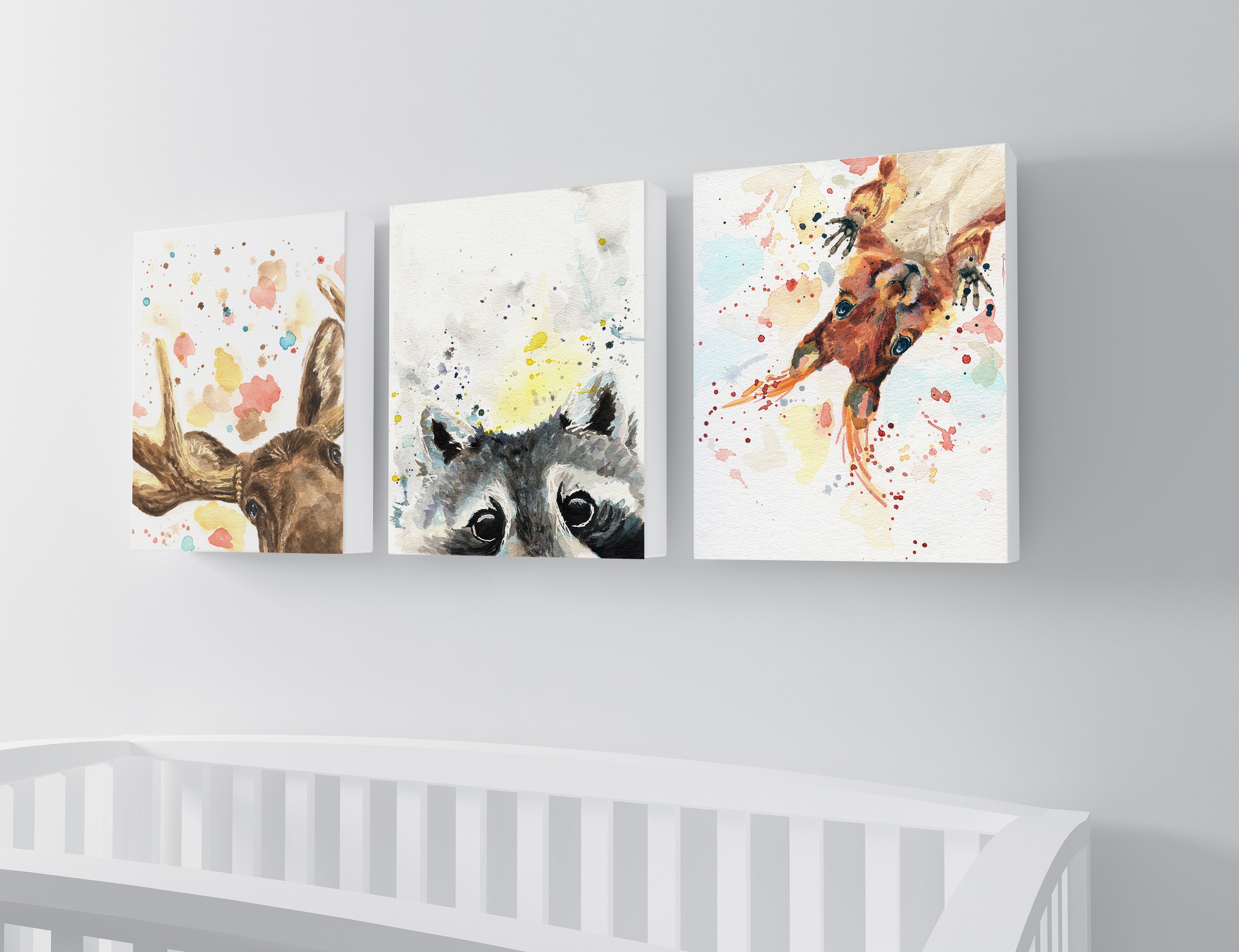 Woodland Nursery Decor Woodland Nursery Watercolor | Etsy