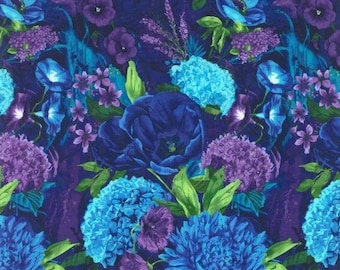 Hydrangea fabric | Etsy