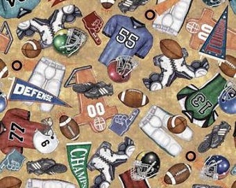 Football fabric | Etsy