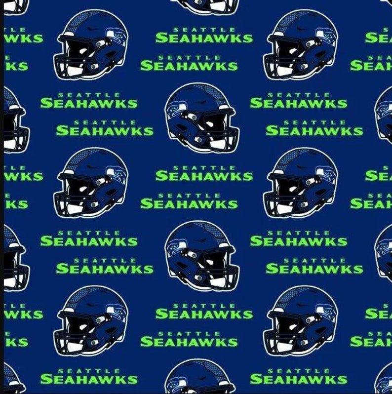 NFL Seattle Seahawks Fabric / Licensed NFL Cotton Fabric From Fabric ...