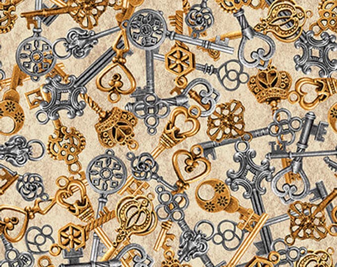 Steampunk Fabric, Octopus and Gears on Rust / Alternative Age ...