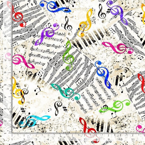 Music Note Fabric - Etsy