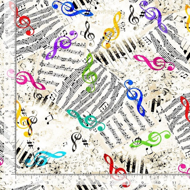 Music Note Fabric - Etsy