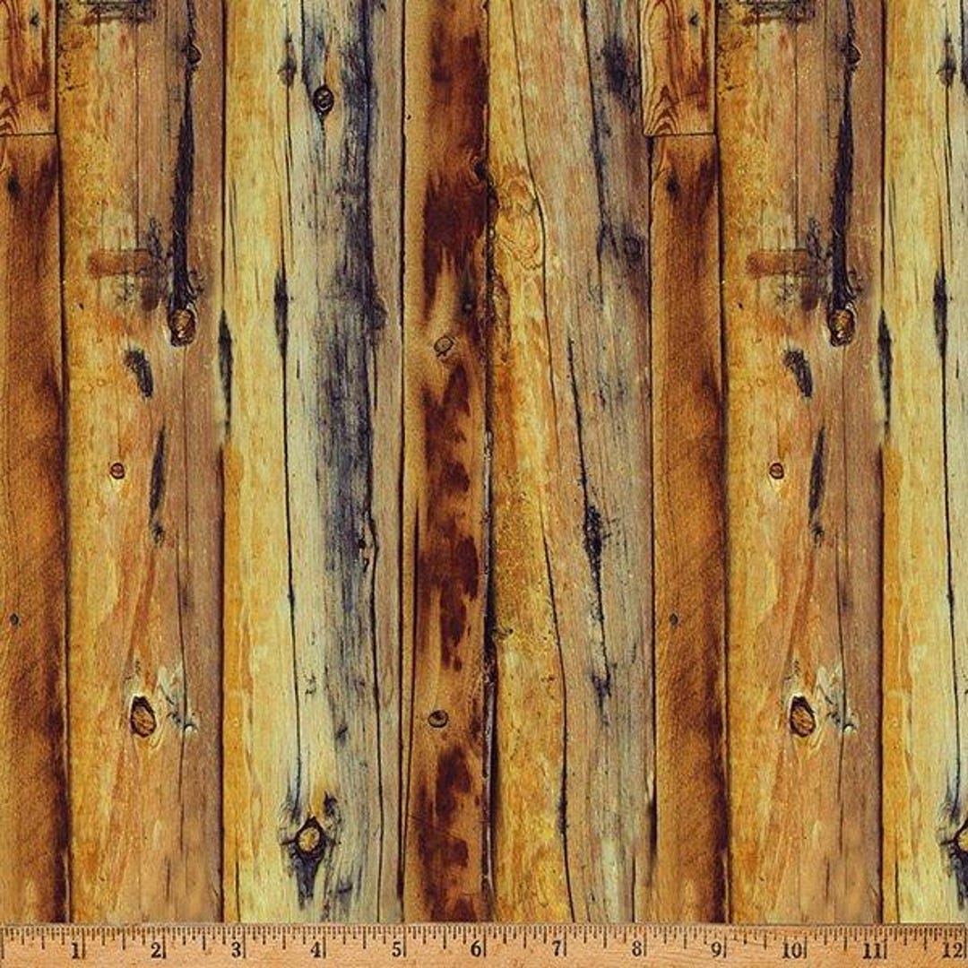Wood Plank Fabric / Landscape Fabric / Homestead Collection Hoffman ...