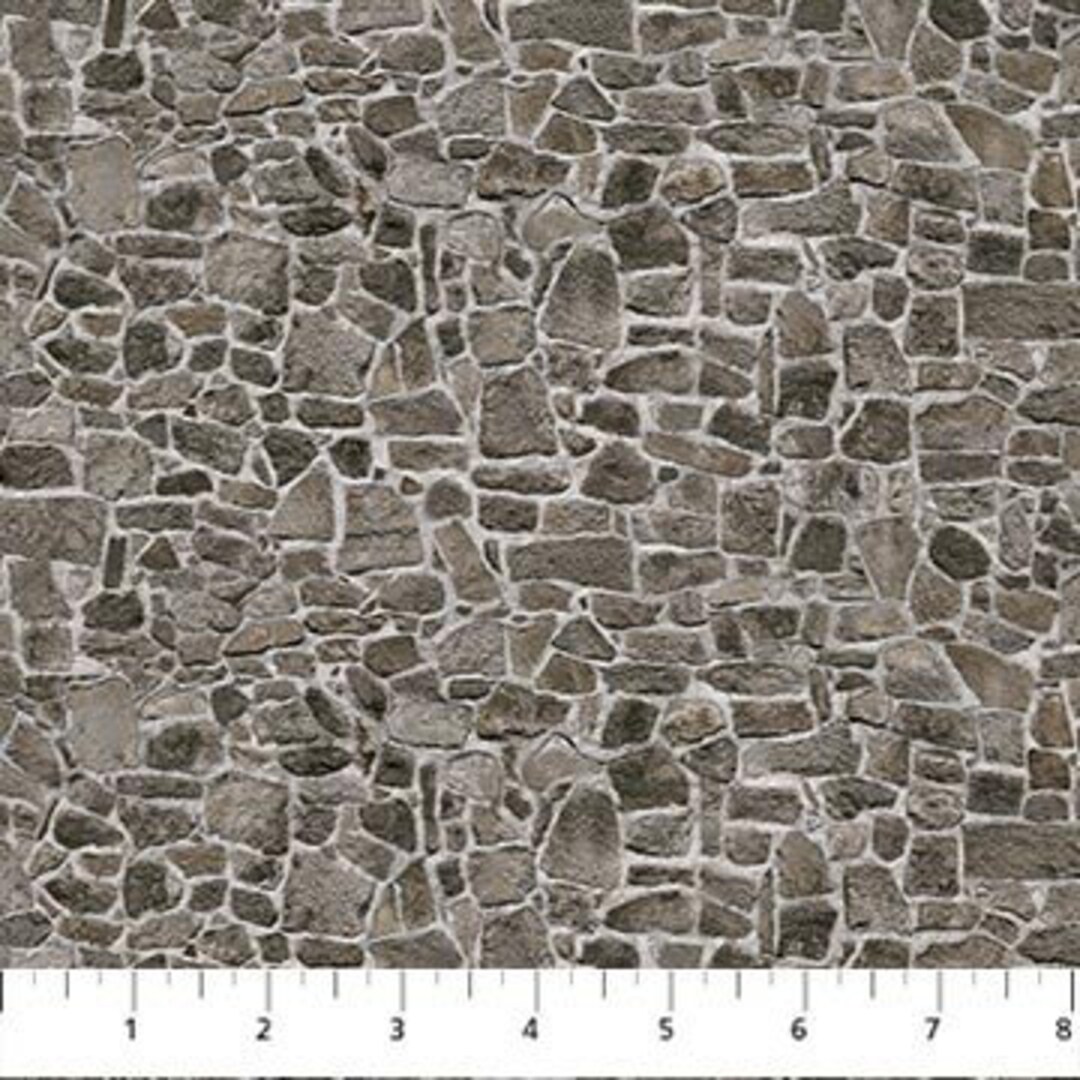 Stacked Rocks Flagstone Naturescapes Landscape Fabric / First Light by ...