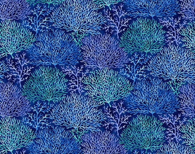 Ocean Life Shells Fabric / the Sea is Calling Fabric - Etsy