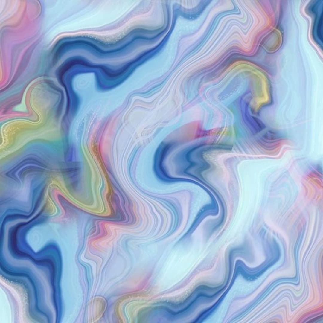 Luminous Love Light Bright Abstract Fabric, Brilliant Blossoms by ...