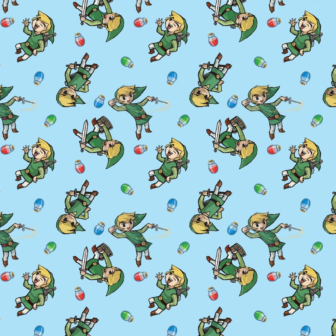 Zelda Fabric / Licensed Nintendo Zelda Windwaker Potion Toss / Video ...