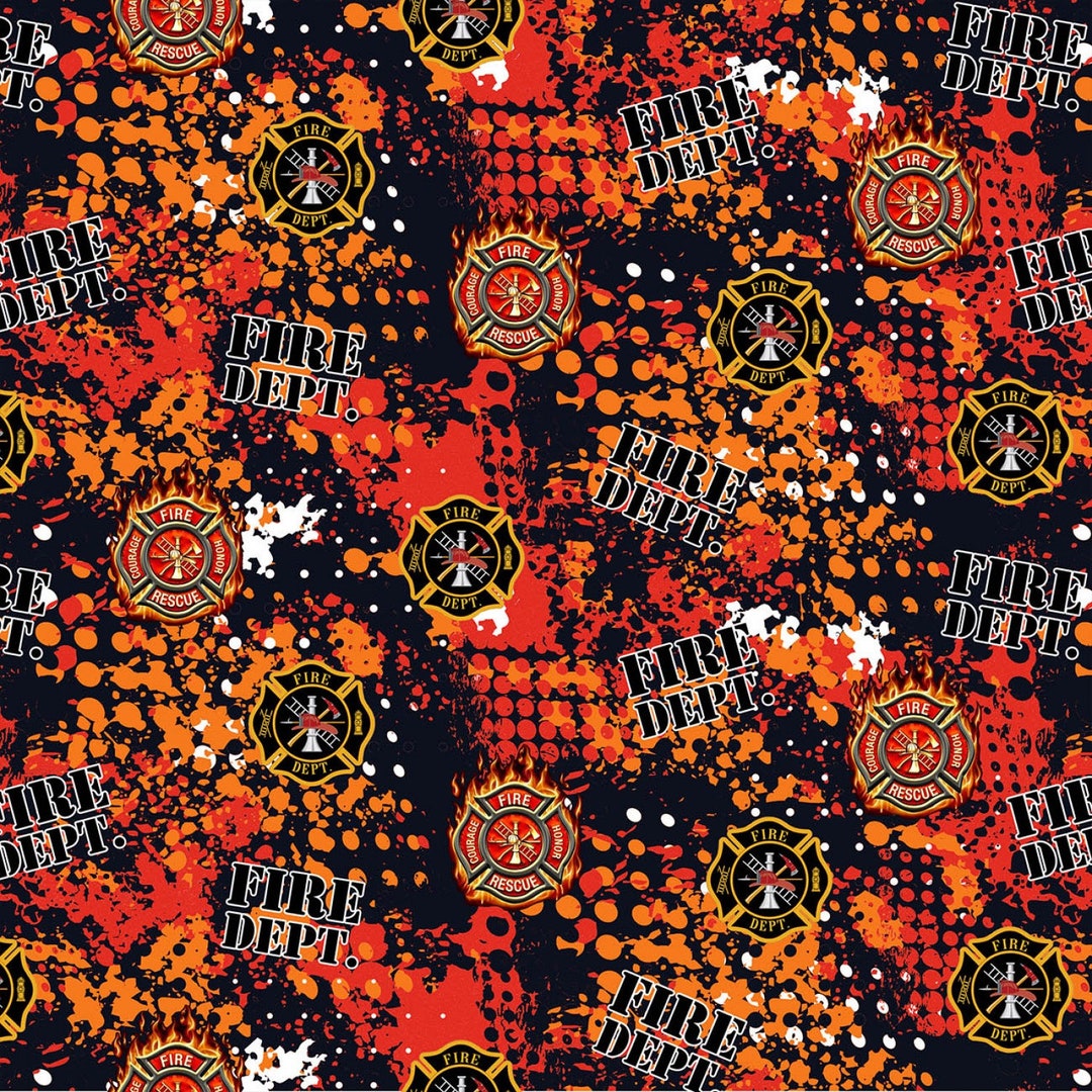 Fire Fighter Fabric / Military Fabric / Sykel 1180-FF Military Quilt ...