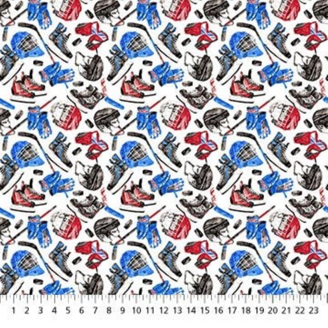 Hockey Fabric / Hockey Equipment on White Winter Sports Collection by ...