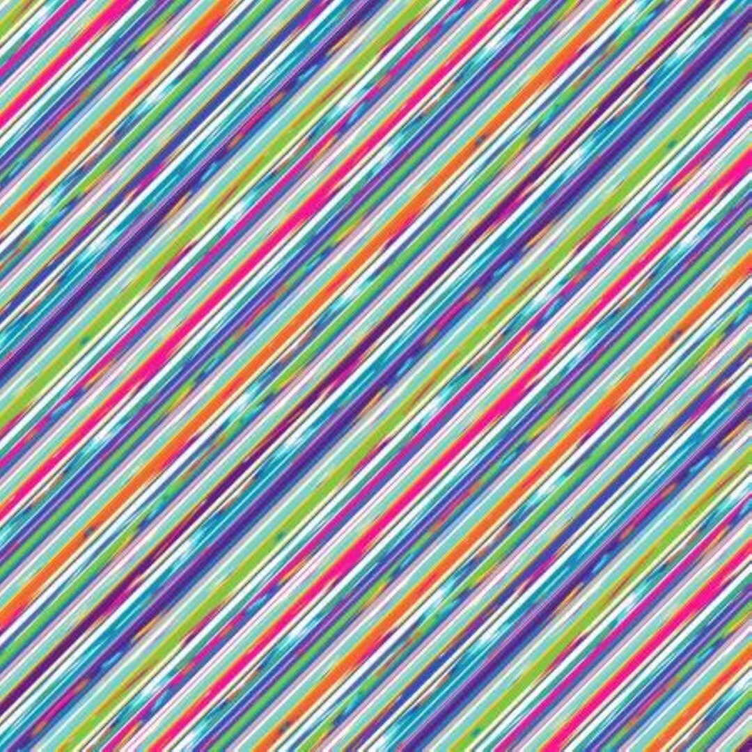 Colorful Diagonal Stripe Fabric / Party Celebrate Collection by ...