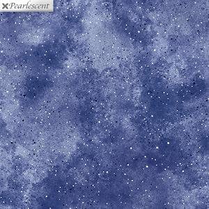 New Hue Pearl Metallic Blender Fabric / Denim Blue Metallic Tonal ...