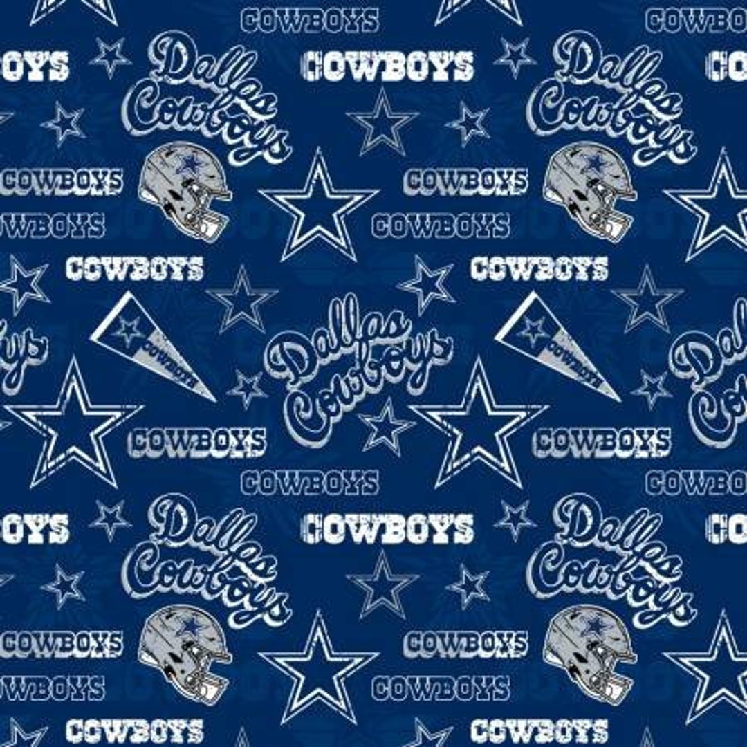 NFL Dallas Cowboy Fabric / Licensed NFL Cotton Fabric From Fabric ...