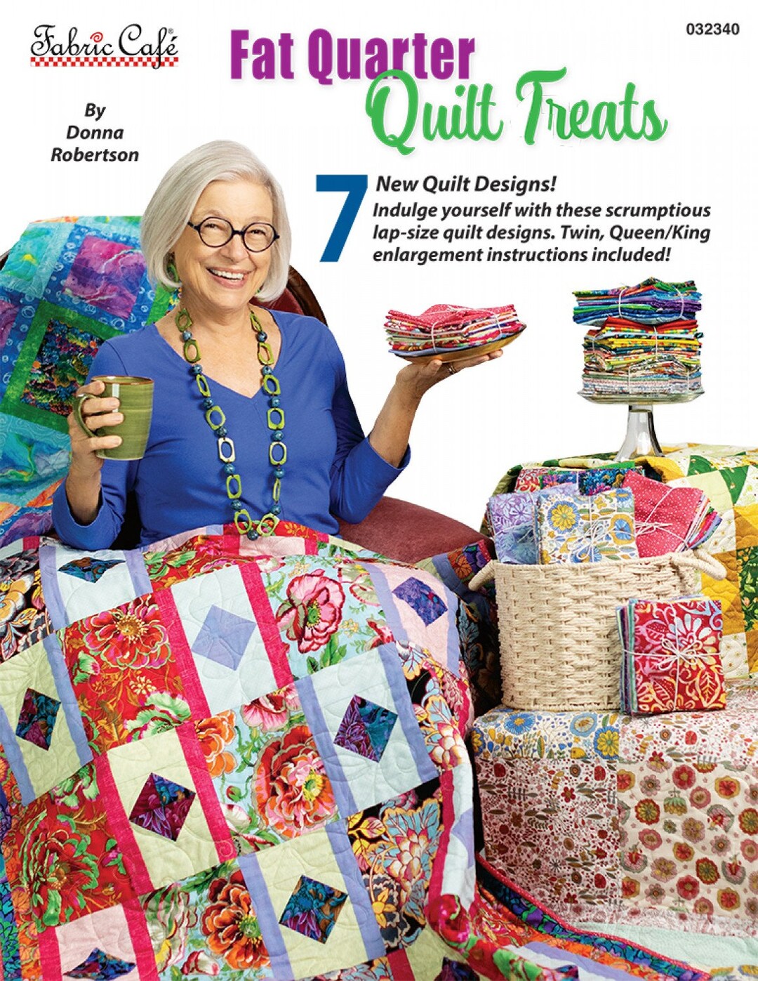 Fabric Cafe Fat Quarter Quilt Treats Book / Book of 8 Patterns by Donna ...