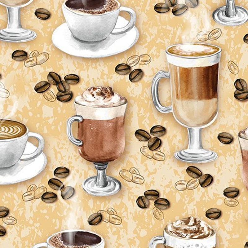 Coffee Fabric - Etsy