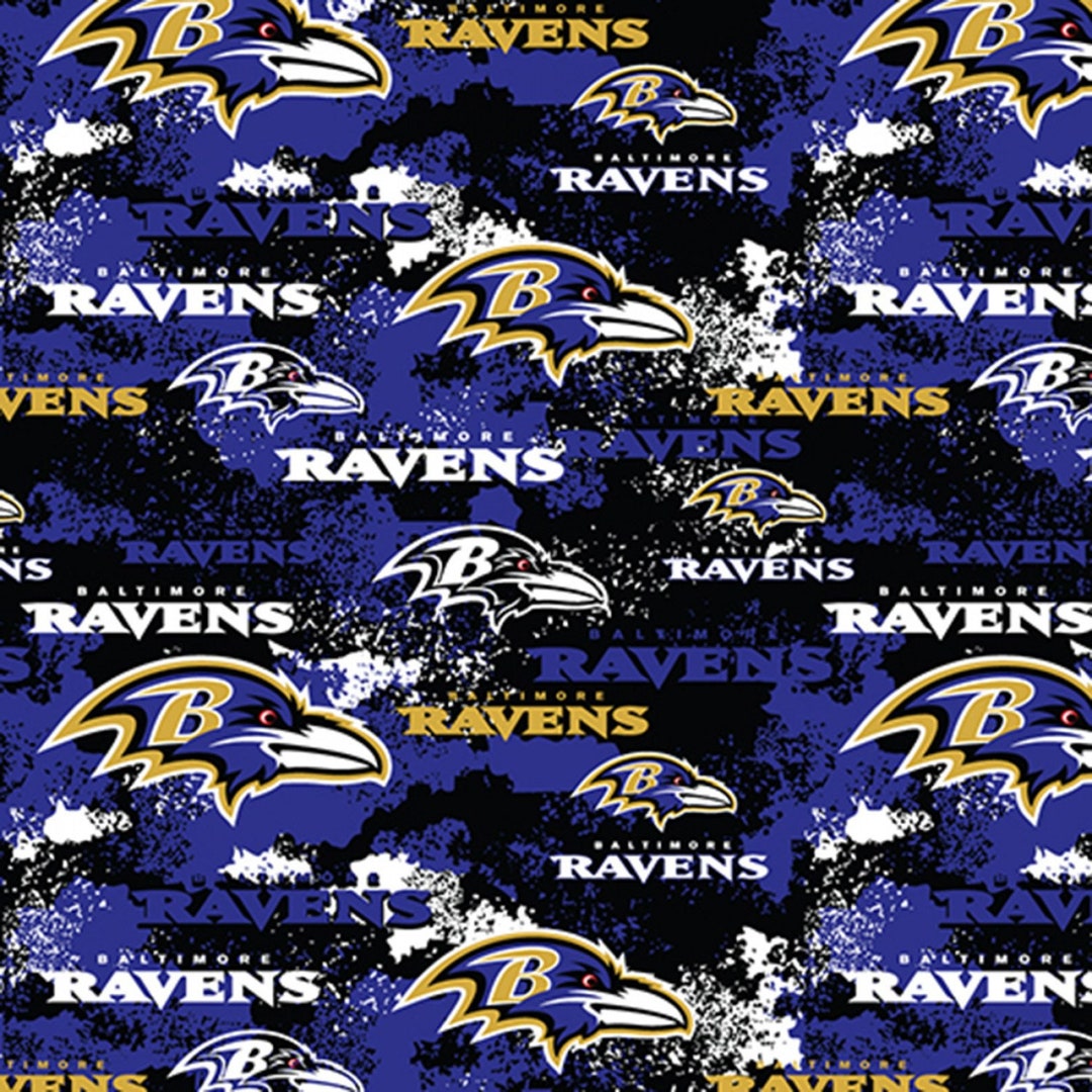 NFL Baltimore Ravens Fabric / Licensed NFL Fabric From Fabric ...