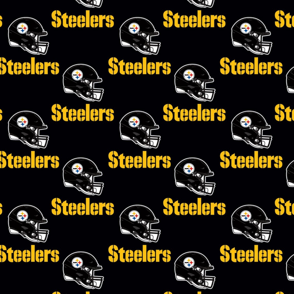 NFL Pittsburgh Steelers Fabric / Licensed NFL Cotton Fabric From Fabric ...