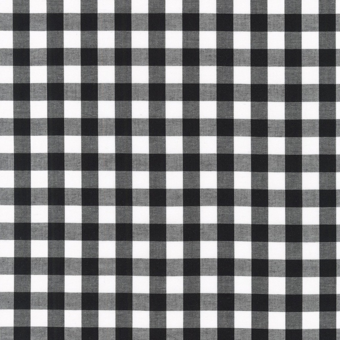 Black and White Plaid Cotton Fabric by the Yard Pepper - Etsy