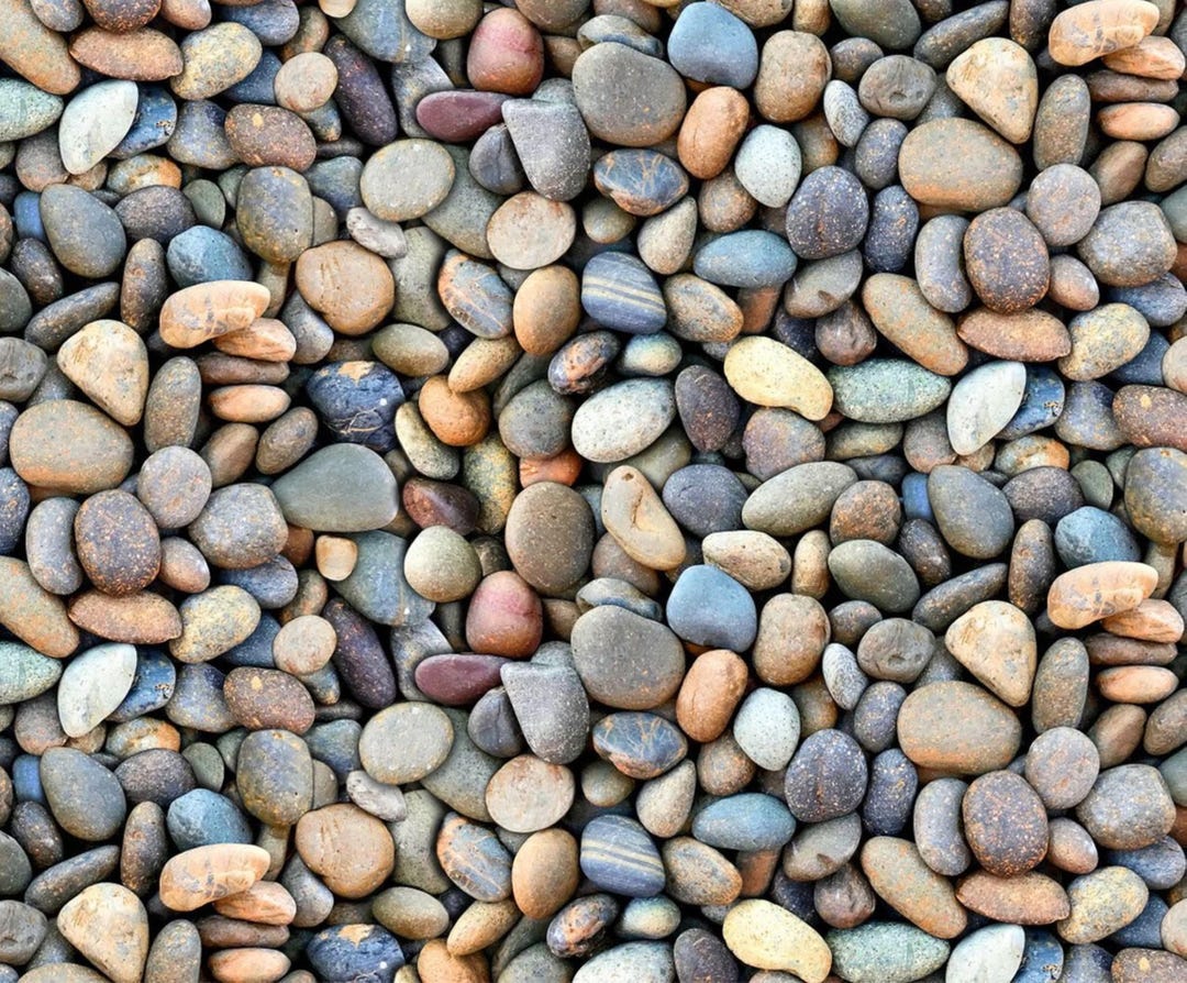 Stones Toss / Pebbles Fabric / Landscape Medley by Elizabeth Studio 684 ...