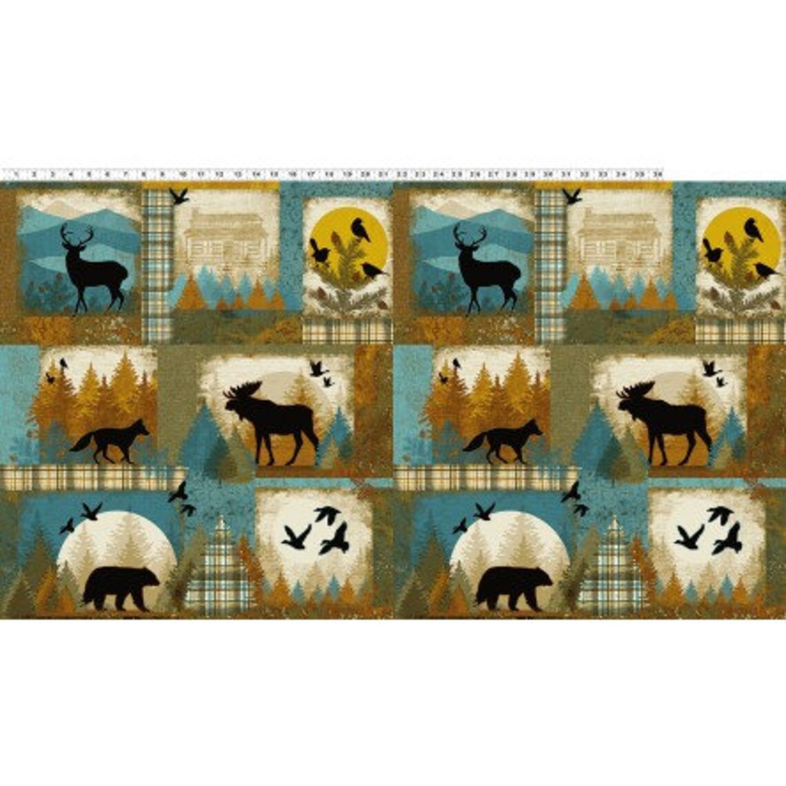 Wild & Free Camping Hunting Fabric Clothworks Fabric Yardage | Etsy