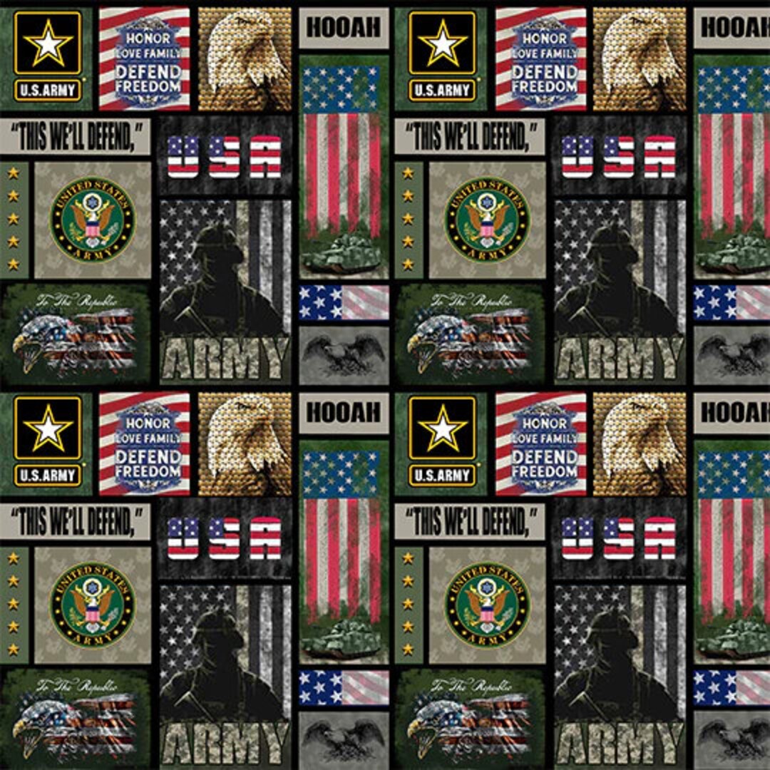 28x44 Remnant Military Army Fabric / Army Block Military Fabric - Etsy