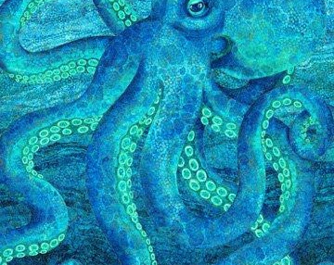 Octopus 24" Panel Shimmer Enigma Collection Fabric by the Yard by ...