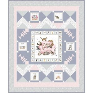 Sweet Dreams Cat Quilt by Whiskers and Paws Nursery by Hannah Dale ...