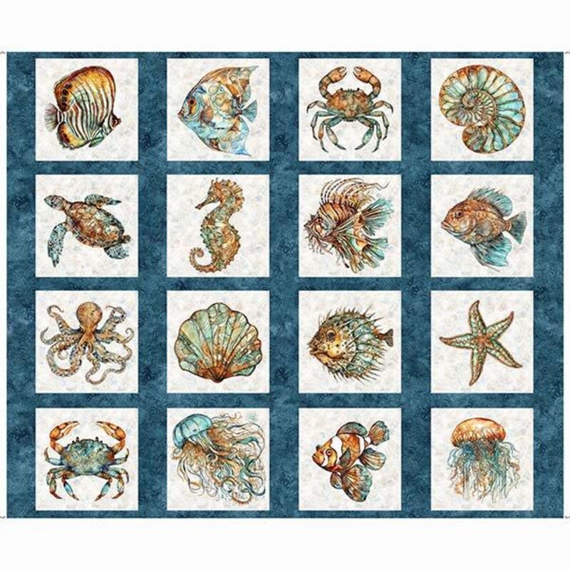 Ocean Quilt Panel - Etsy