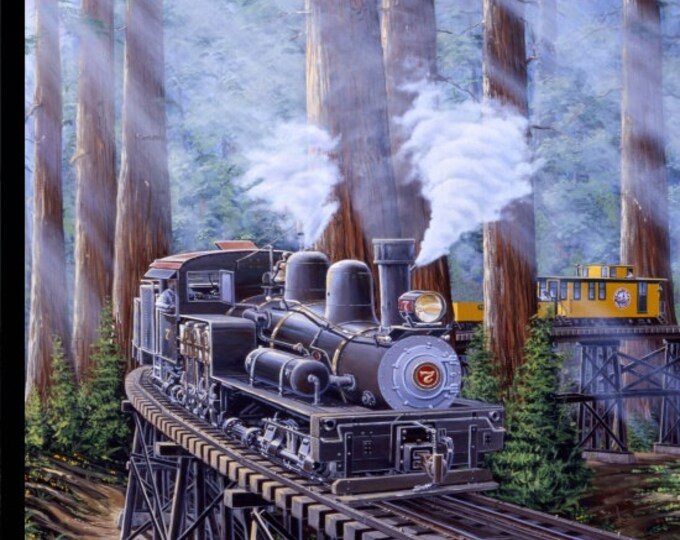 Train Fabric Panel / Redwood Express Train Panel Designed by Marc ...