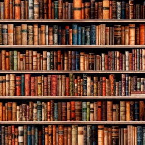 Bookworm Book Shelves Fabric - Etsy