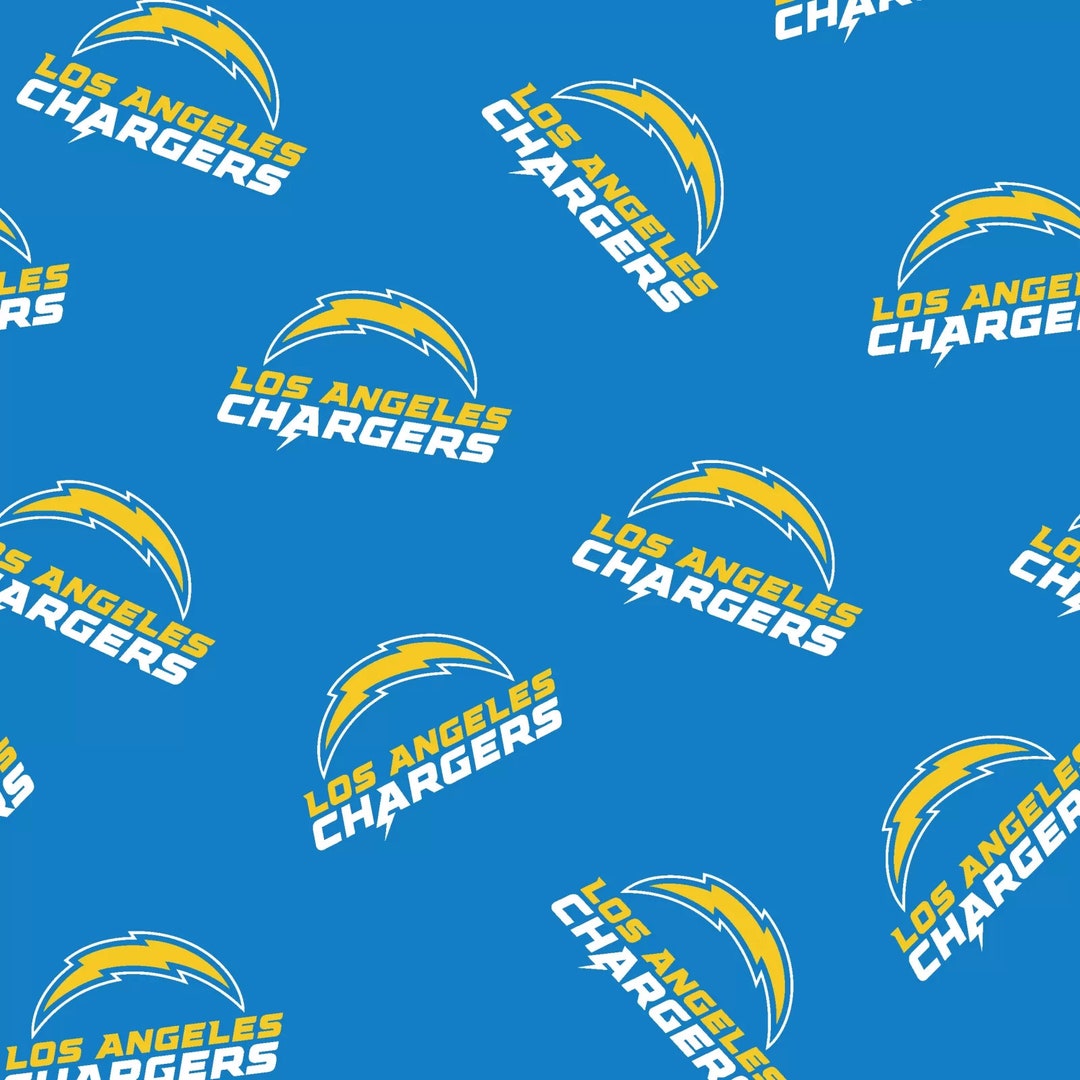 NFL Los Angeles LA Chargers Fabric / Licensed NFL Fabric From Fabric ...