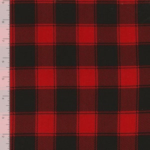 Buffalo Check Black & Red Check Fabric by the Yard / Winter and ...