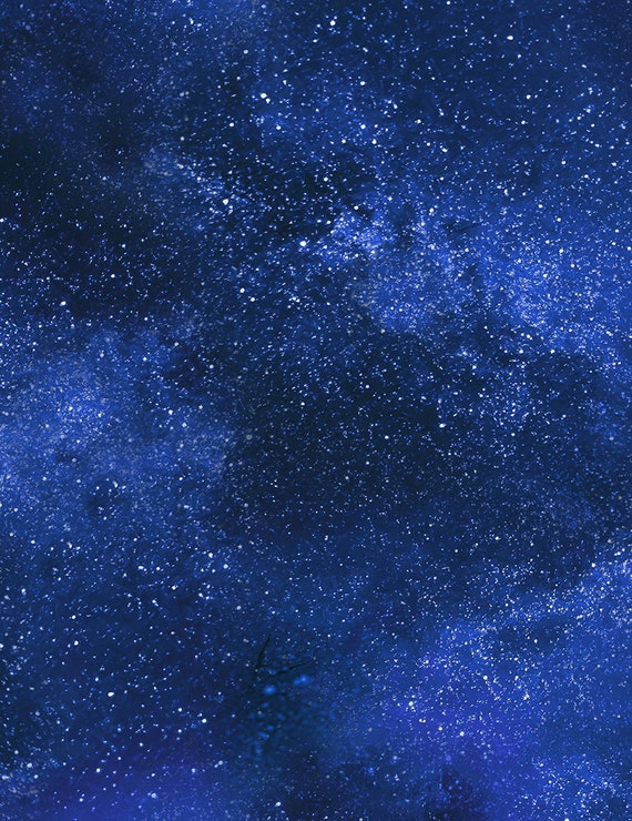 Starry Night Sky Fabric Nature Royal / Space Yardage / - Etsy