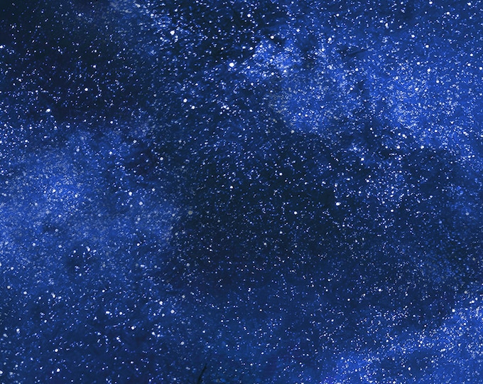 Starry Night Sky Fabric Nature Royal / Space Yardage / Timeless ...