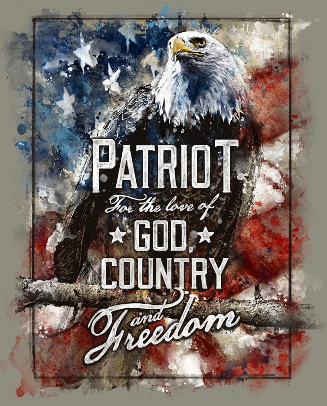 American the Beautiful Panel Eagle With Flag 36 Panel by David Textiles ...