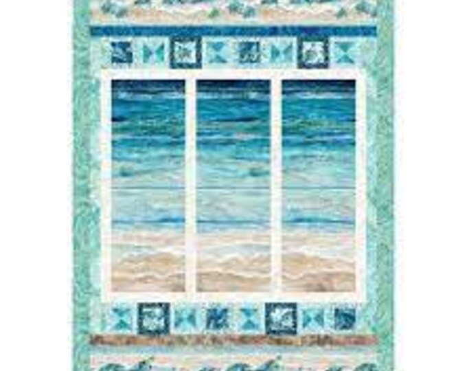 Beach View Quilt Pattern-features Turtle Bay Fabric by Northcott ...