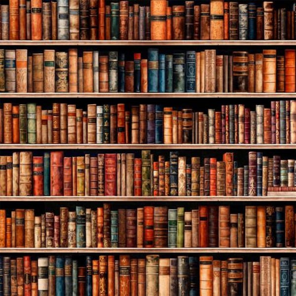 Library Book Fabric - Etsy