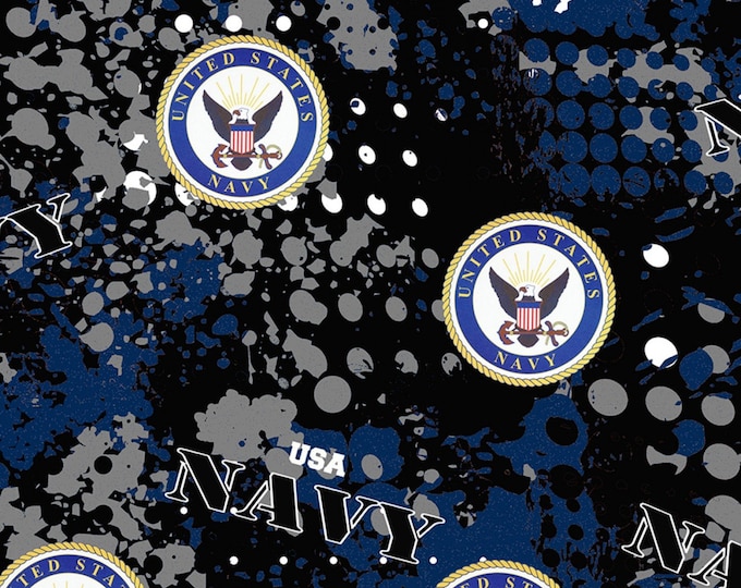 Navy Military Fabric / Sykel 1180-N Military Navy Badges Logo Fabric ...