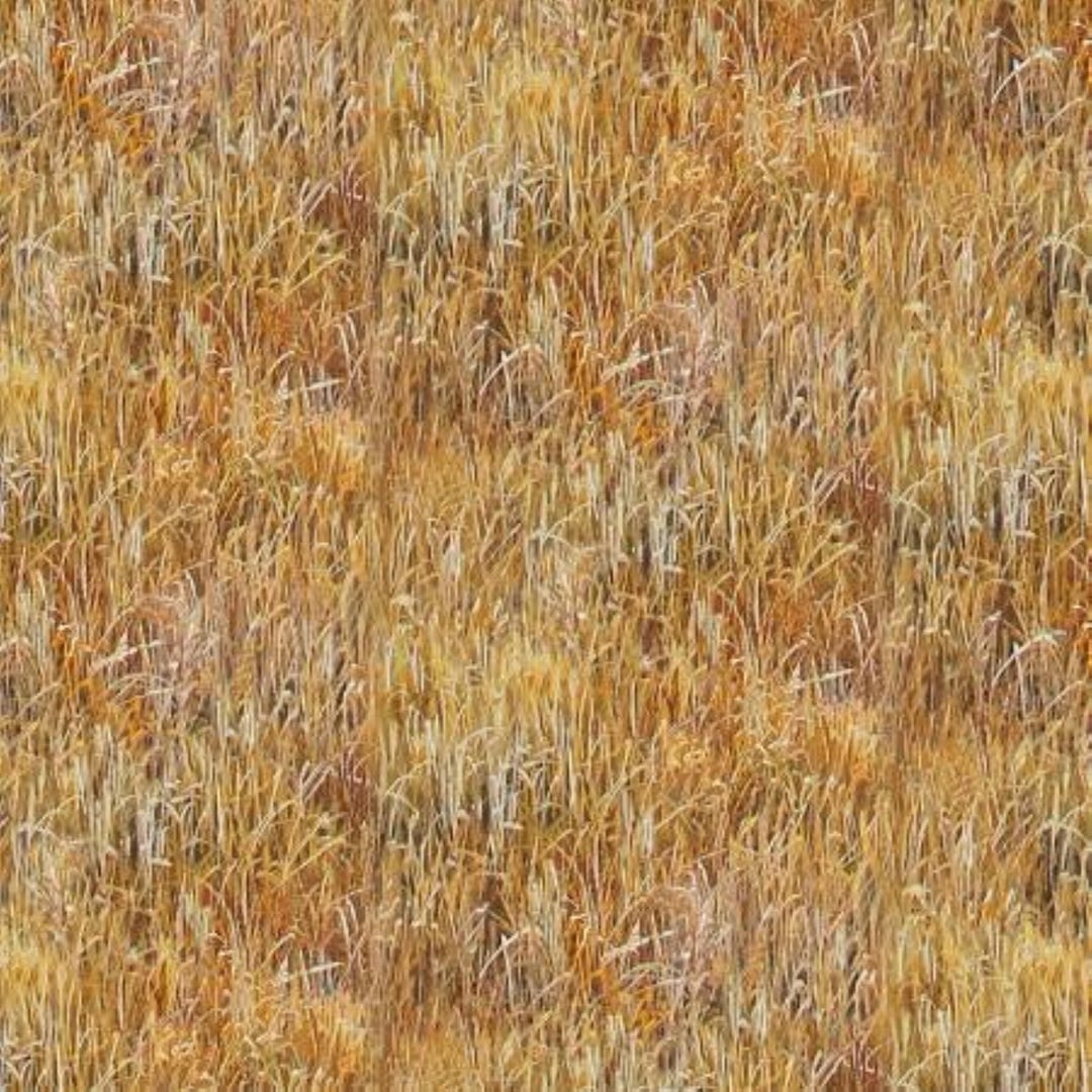 Wheat Grass Fabric by the Yard, Landscape Medley by Elizabeth's Studio ...