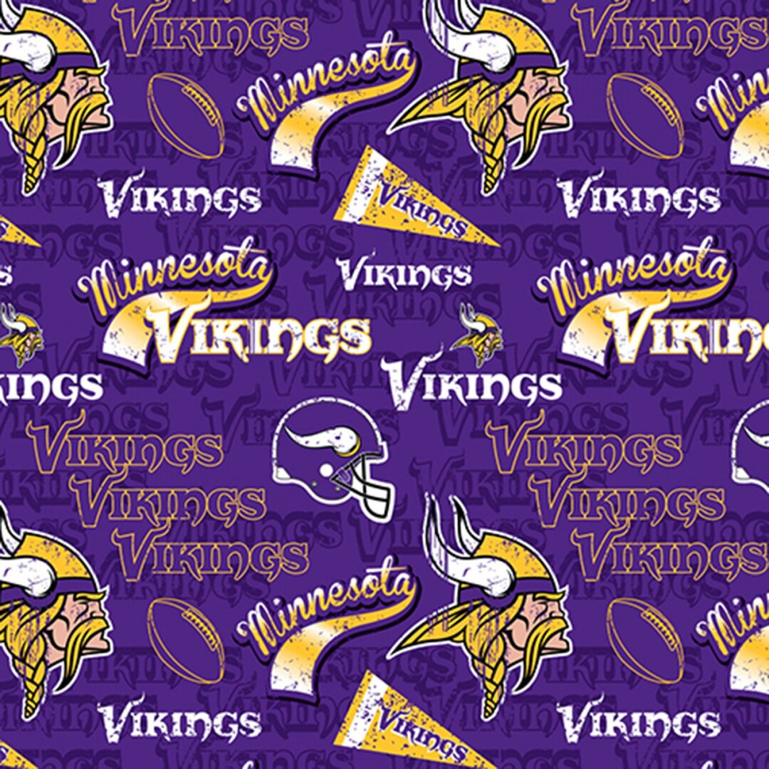 Minnesota Vikings NFL Fabric / Licensed NFL Fabric, Fabric Traditions ...