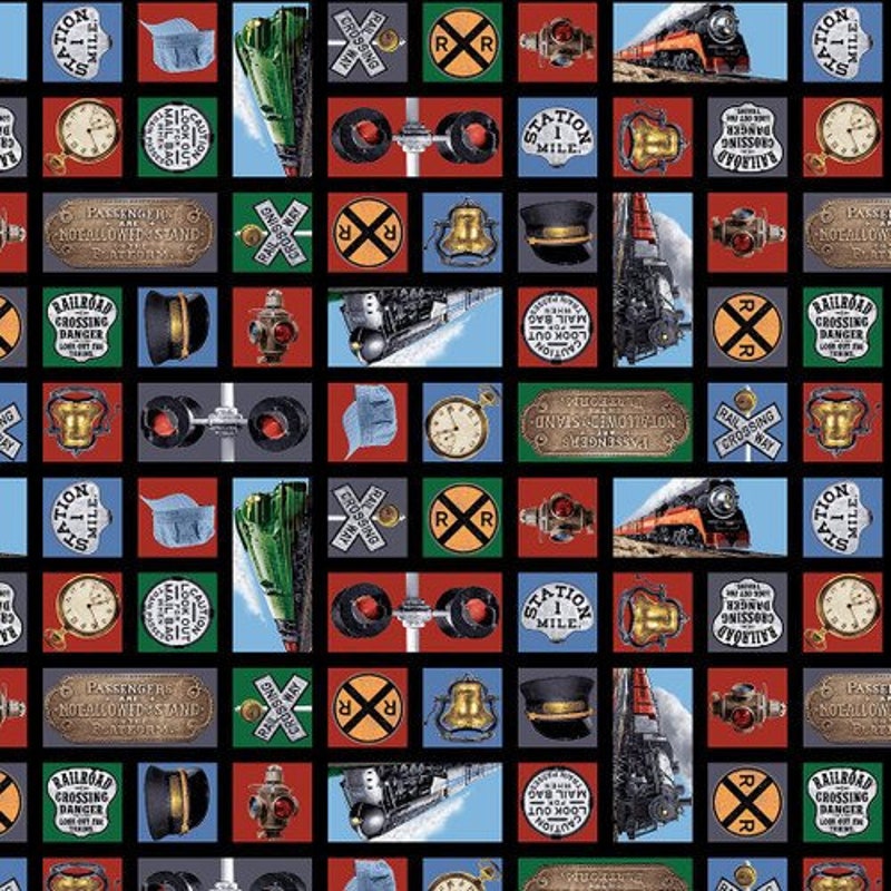 Train Fabric - Etsy
