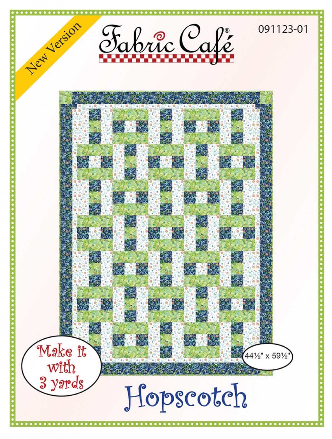 3 Yard Quilts Hopscotch Fabric Cafe 3 Yard Quilt Pattern Quick and Easy ...